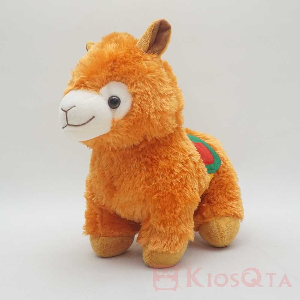 Jual boneka llama ilama alpaca coklat gold gendut medium | Jakmall.com