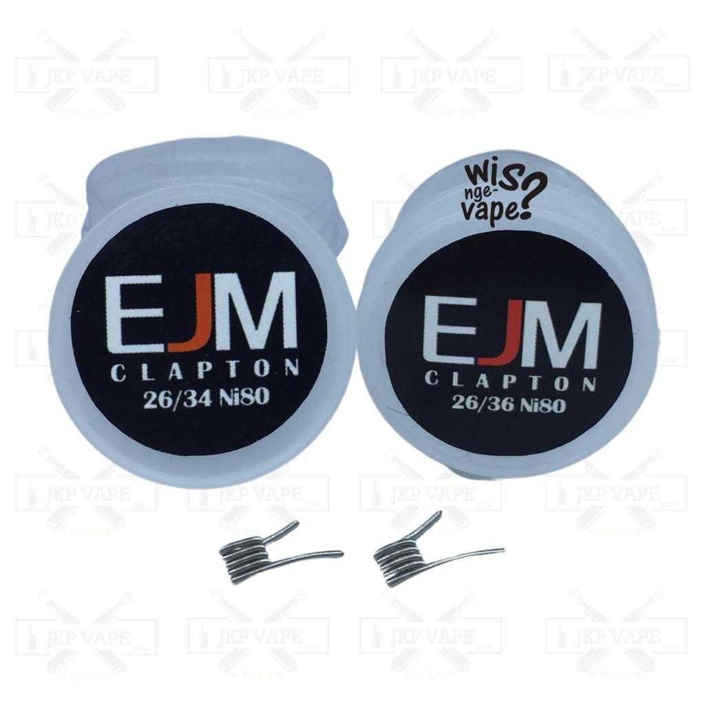 Jual EJM CLAPTON COIL - NICHROME NI80 26 - 34 - KOIL AUTHENTIC