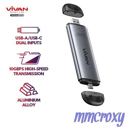Jual Vivan VSHD2 NVNE M.2 SSD 2242 / 2280 Enclosure Casing USB-A