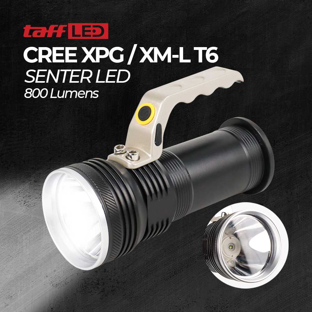 Jual TaffLED Cheng Ming Senter LED Cree XPG / XM-L T6 800 Lumens