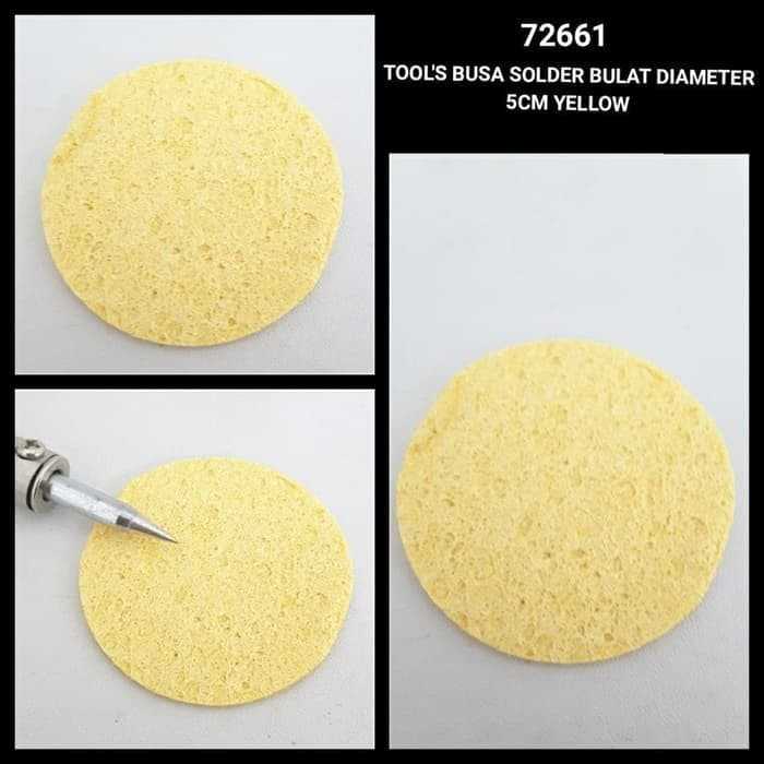 Jual Busa Pembersih Mata Solder Bulat 5 cm - Tip Cleaner Sponge