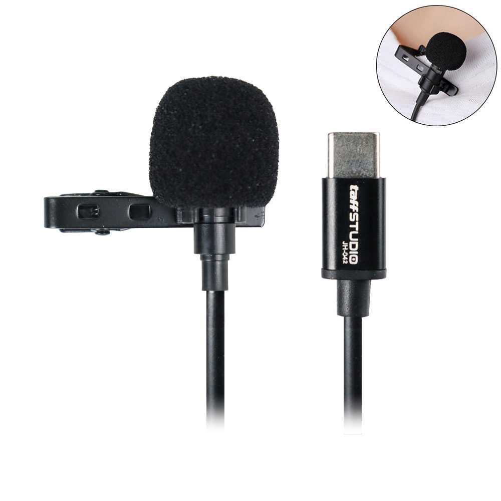Jual TaffSTUDIO Microphone Clip-on USB Type C for Smartphone