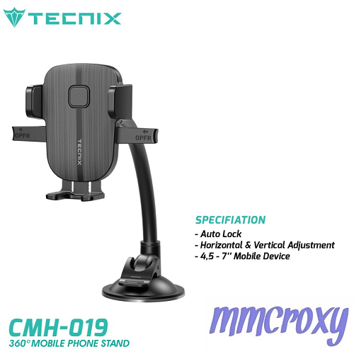 Jual Tecnix CMH-019 Car Holder Universal 360° Mobile Phone Stand