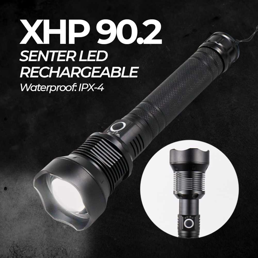 Jual XLAMP Senter LED Flashlight USB Rechargeable XHP90.2