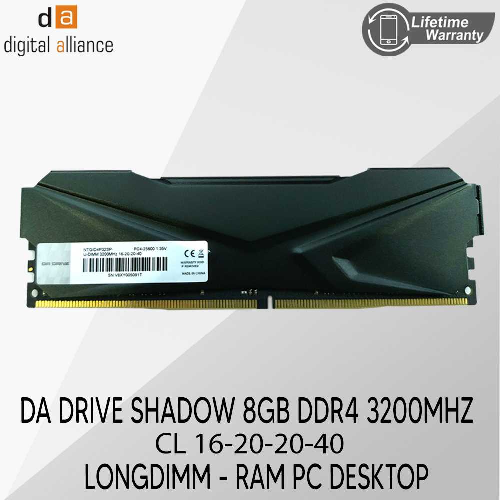 Jual Digital alliance DA DRIVE SHADOW 8GB DDR4 PC 3200 | Jakmall.com