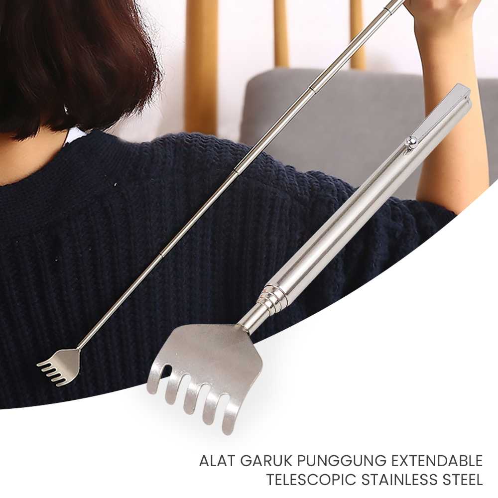 Jual Alat Garuk Punggung Extendable Telescopic Stainless Steel