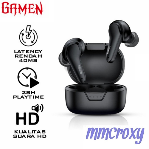 Jual Gamen SIRENS TWS Bluetooth 5.1 Low Earbuds Gaming HD Sound