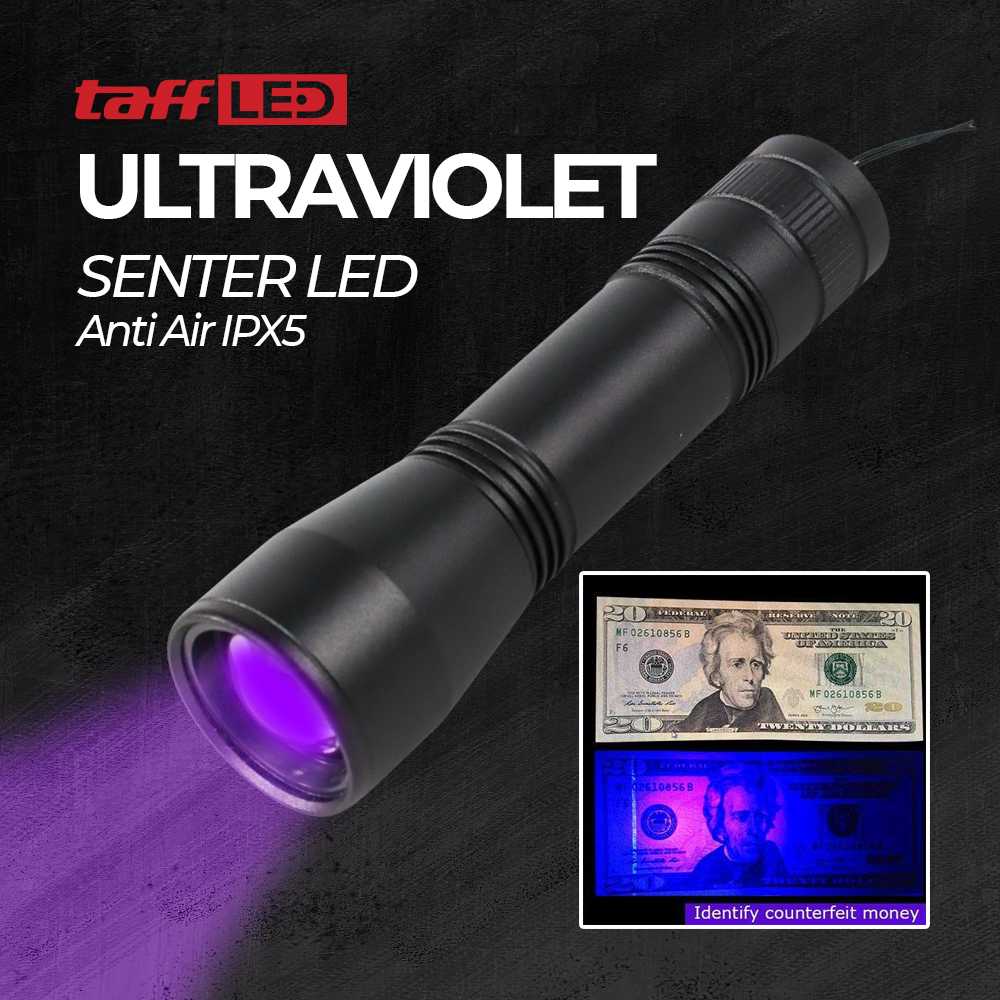 Jual TaffLED Senter LED Ultraviolet UV Light Waterproof with