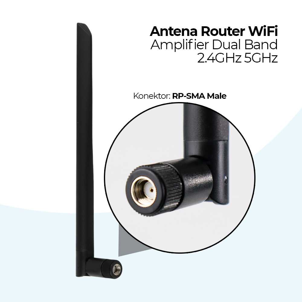 Jual CDSENET Antena Router WiFi Dual Band 2.4GHz 5GHz 6dBi