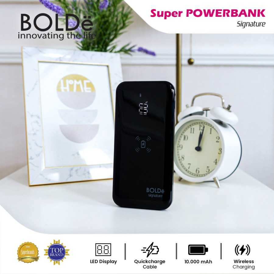 Jual BOLDe Super Power Bank Signature Wireless + LED | Jakmall.com