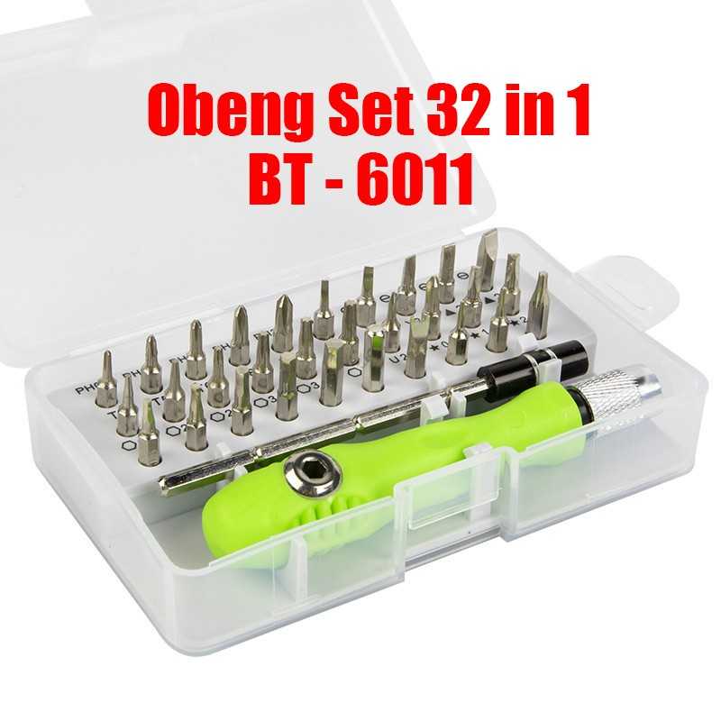 Jual BT-6011 Obeng Set 32 in 1 Magnet Multi - Screwdriver Set