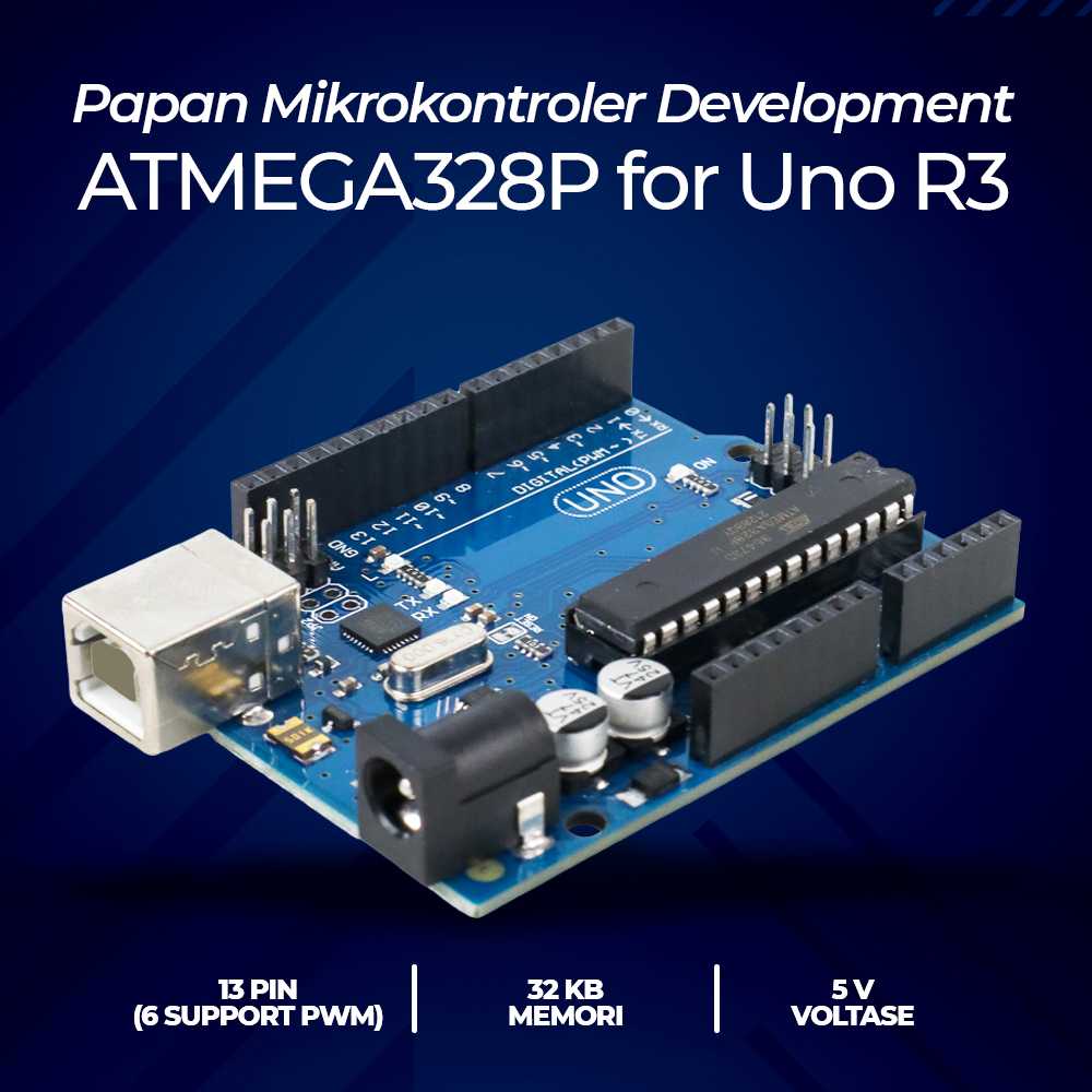 Jual Arduino Papan Mikrokontroler Development Atmega328p For Uno 2208