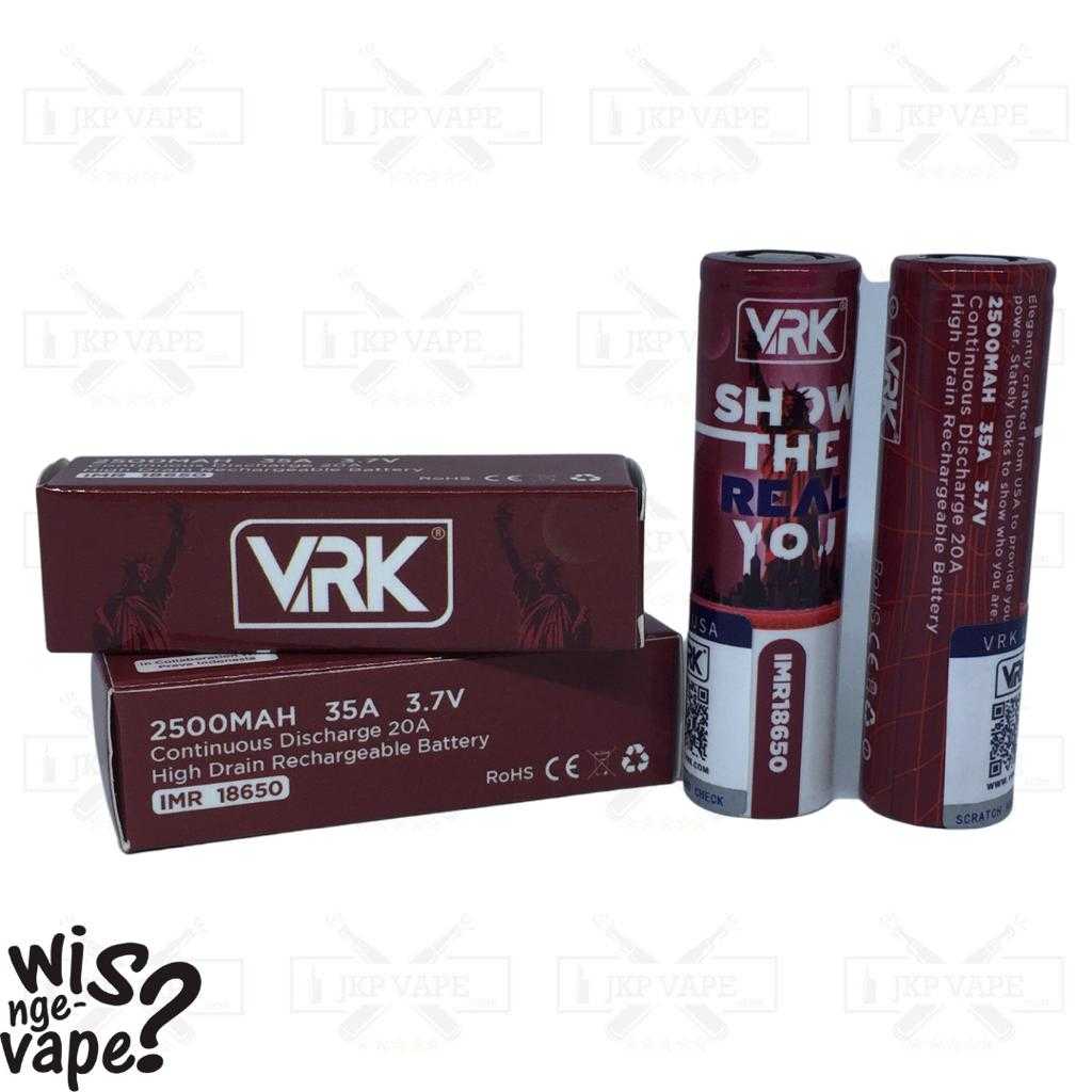 Jual Battery VRK 18650 2500mah 20A Jakmall