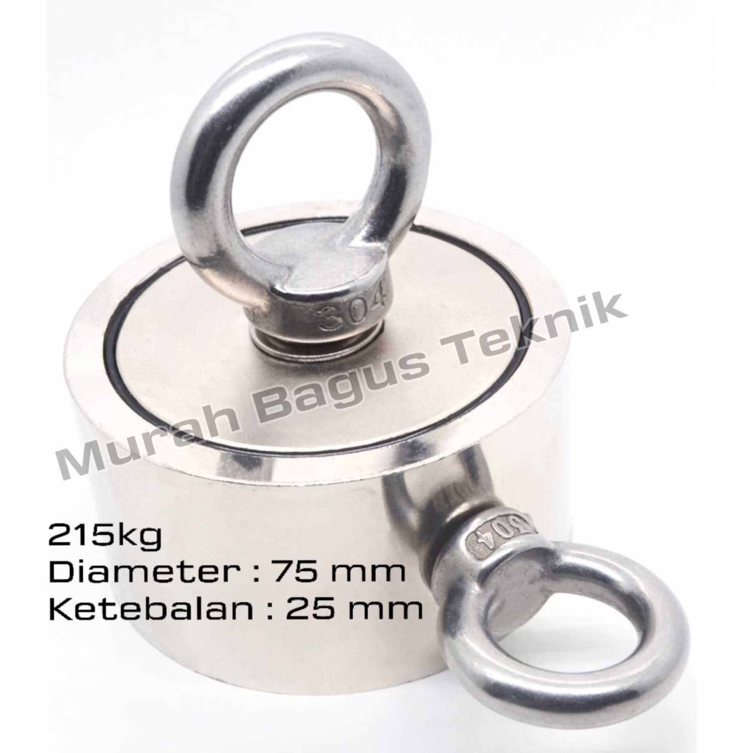 Jual Gantungan Magnet Bulat Model Ring 215kg Magnet Neodymium
