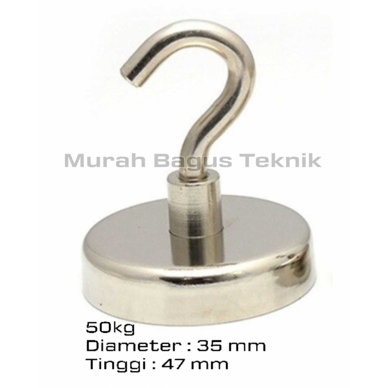 Jual Gantungan Magnet Bulat Model Kail 50kg Magnet Neodymium