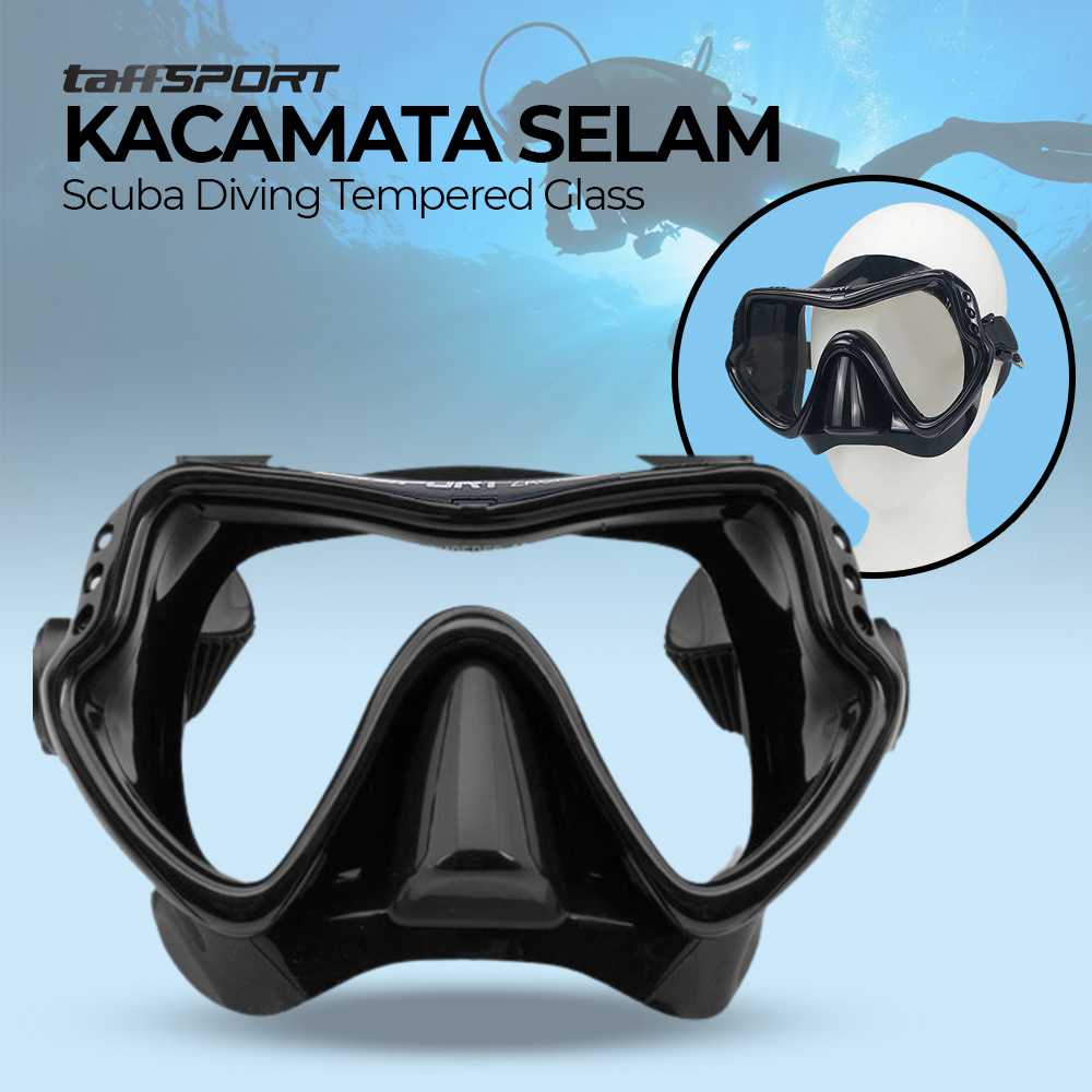 Jual TaffSPORT ZACRO Kacamata Selam Scuba Diving Tempered Glass