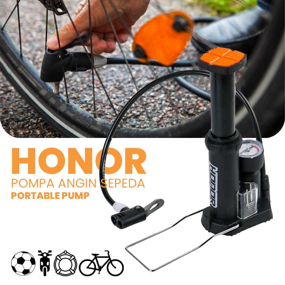 Jual Honor Pompa Angin Sepeda Serbaguna Portable Pump - FP1540D