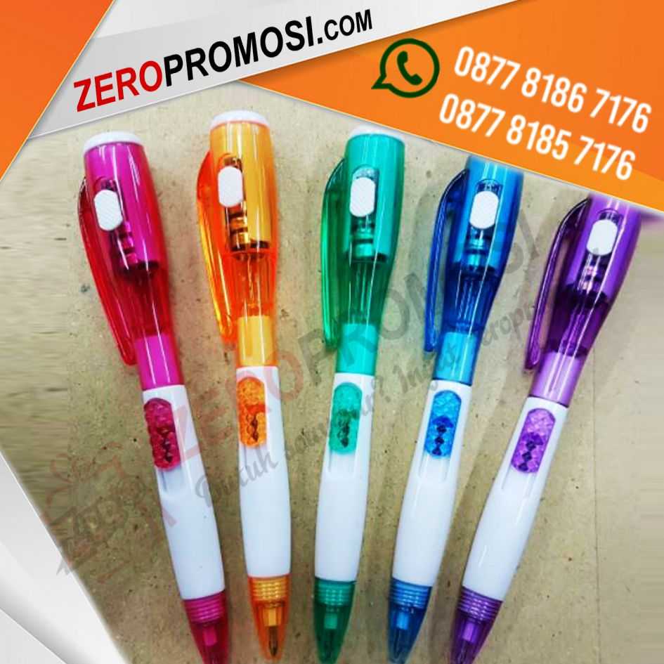 Jual Pulpen Senter LED Lampu Murah Souvenir Custom Logo | Jakmall.com