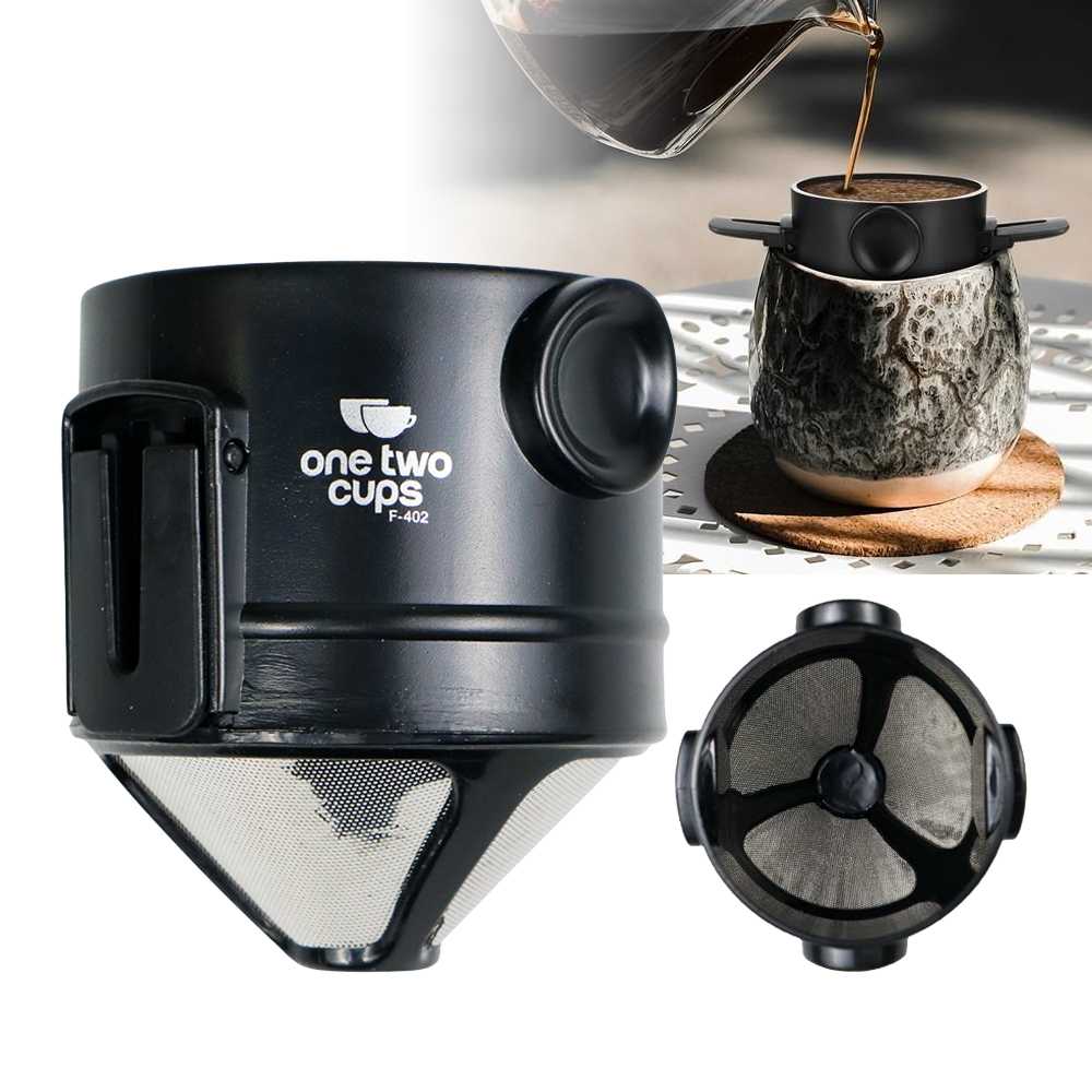 Jual One Two Cups Filter Penyaring Kopi Portable Cone Coffee
