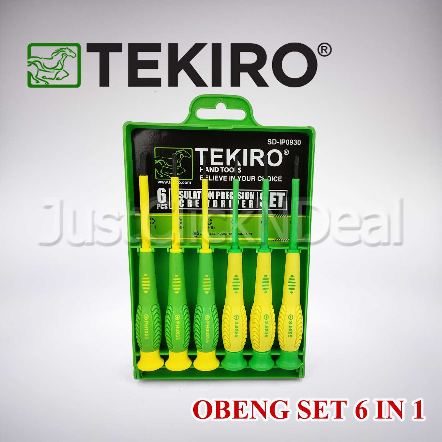 Jual Tekiro Obeng Listrik Set 6 pcs Anti Setum Insulation