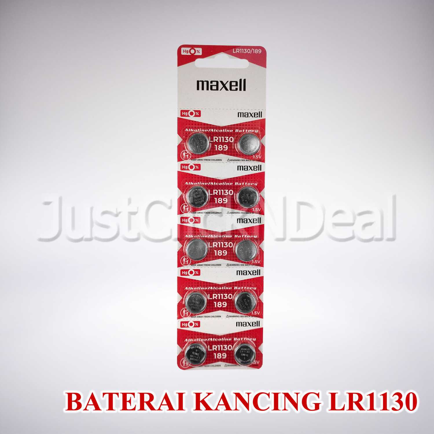 Jual Maxell LR1130 Baterai Kancing 189 3V Original | Jakmall.com