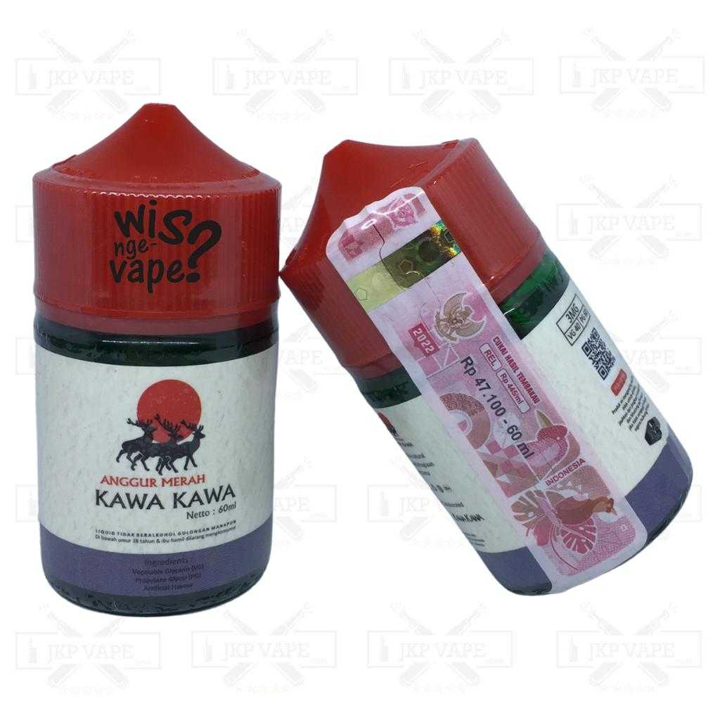 Jual Kawa Kawa Anggur 60ml - Liquid Vape By JVS x Kawa Kawa