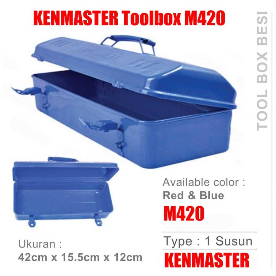 Jual TOOL BOX BESI 1 SUSUN KENMASTER M420 TOOLBOX METAL KOTAK
