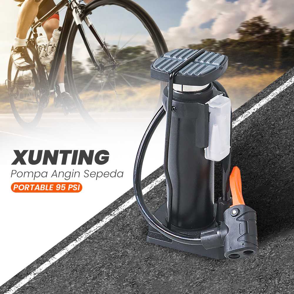 Jual XUNTING Pompa Angin Sepeda Serbaguna Portable Pump 95 PSI