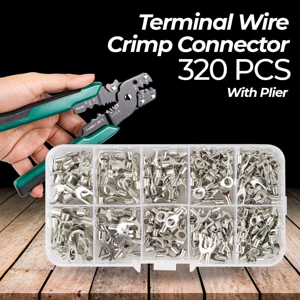 Jual Taffware Terminal Wire Crimp Connector Kit 320 PCS with