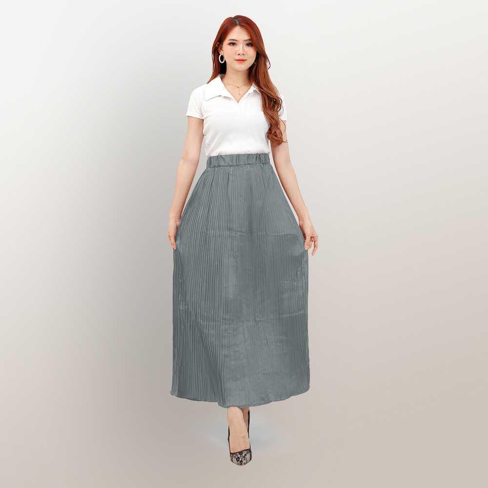 Jual Rok Maxi Lurus Frisket Plead Wanita Model Terbaru - | Jakmall.com