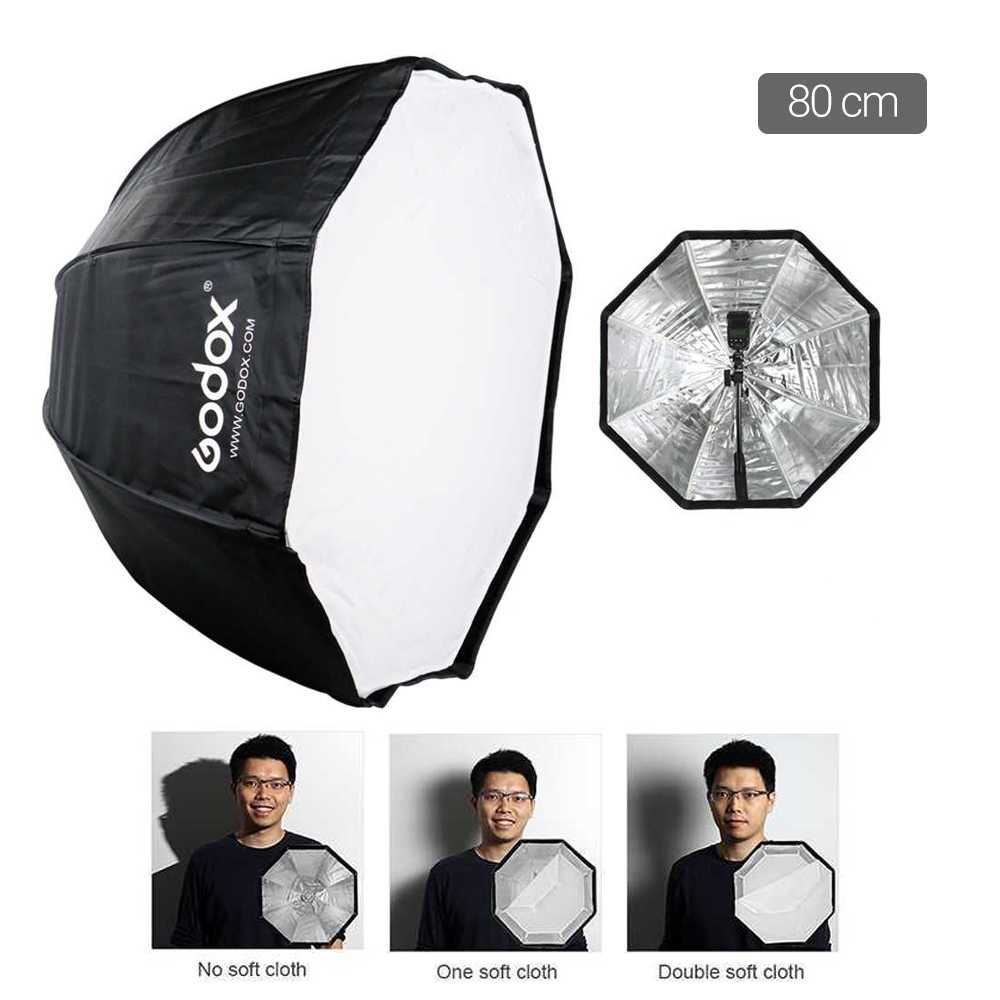 Jual Godox Payung Softbox Reflektor Octagon 80cm Flash | Jakmall.com