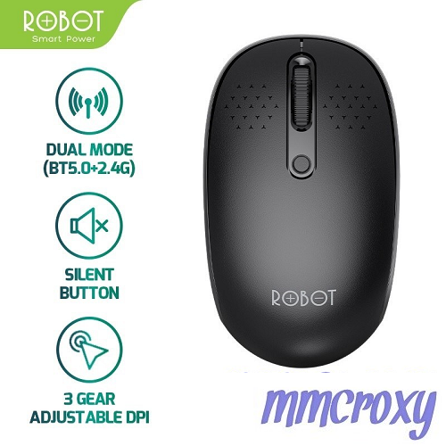 Jual Robot M360 Mouse Multi-Device Bluetooth+2.4G Wireless Mouse