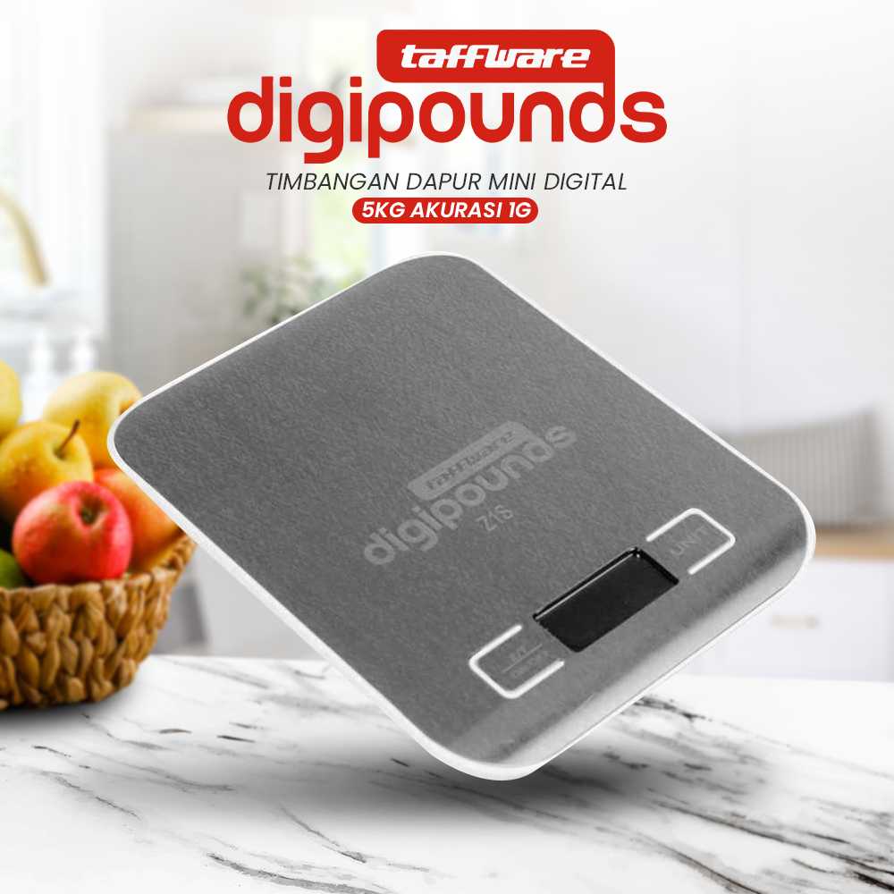 Jual Taffware Digipounds Timbangan Dapur Mini Digital Scale 5kg