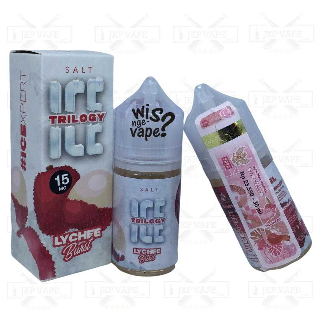 Jual Ice Trilogy Lychee Burst 30ml - Salt Nic Liquid Vape By