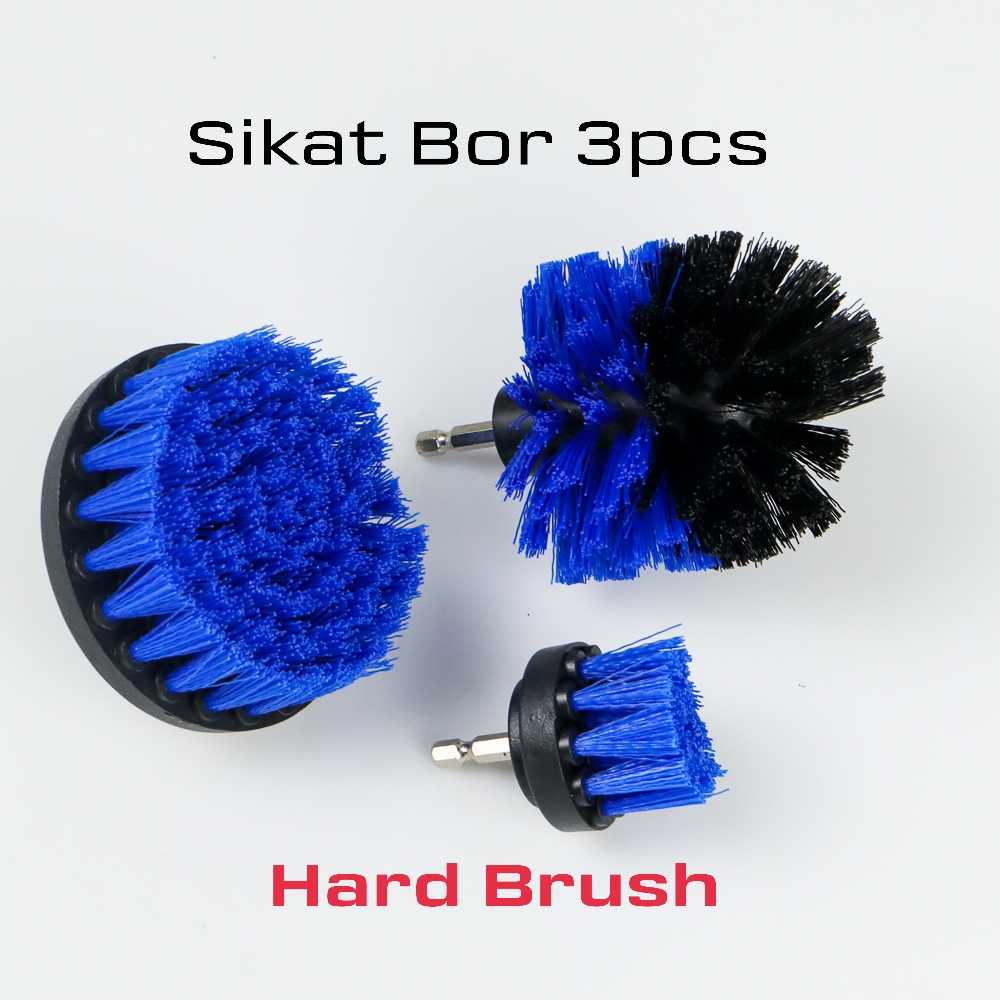 Jual Sikat Bor Listrik Set 3pcs Hard Poles Mobil Polisher Brush
