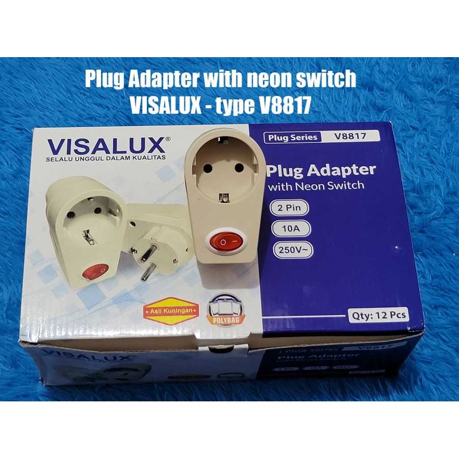 Jual Saklar Visalux V8817 Colokan Listrik Plug adapter SNI