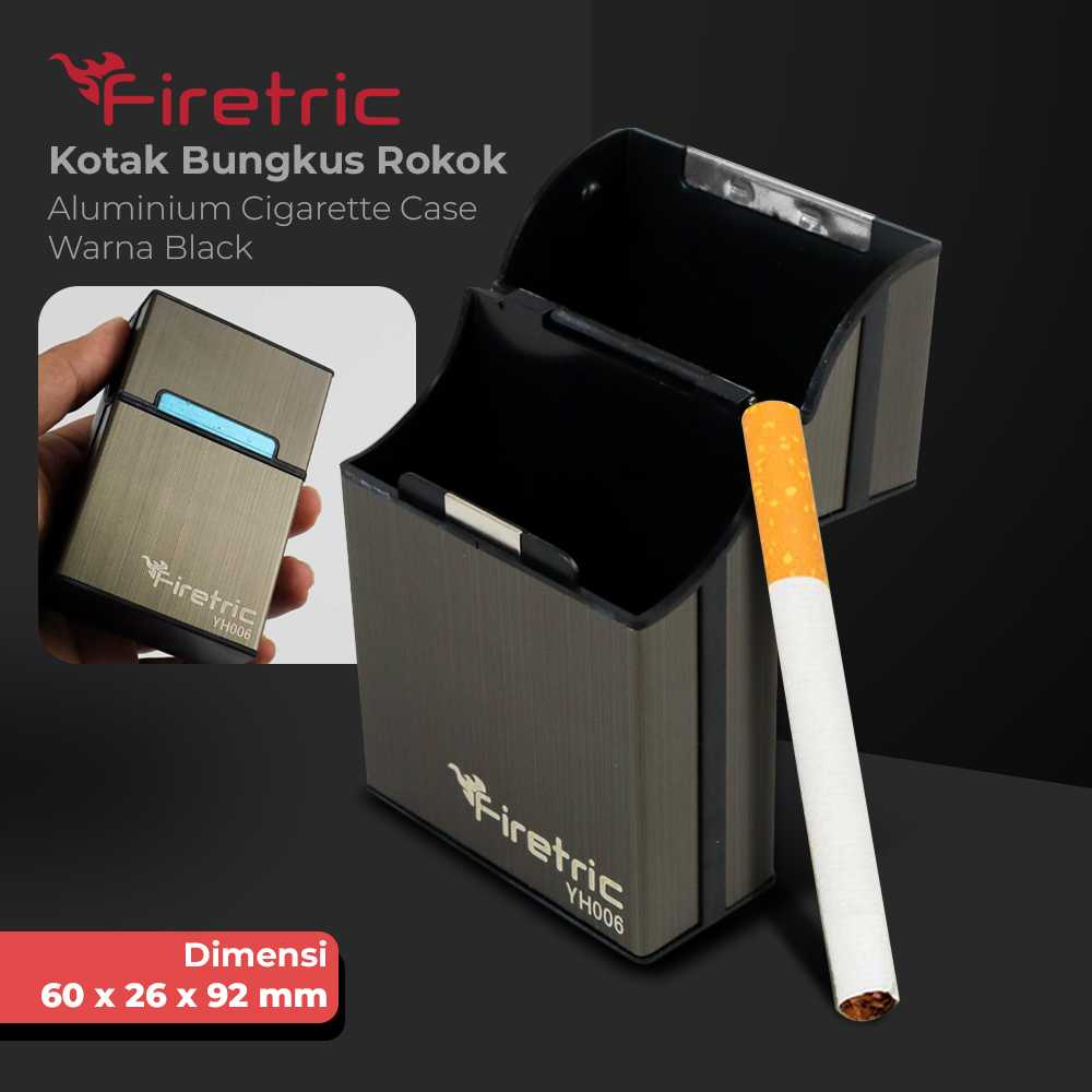 Jual Firetric Kotak Bungkus Rokok Elegan Aluminium Cigarette