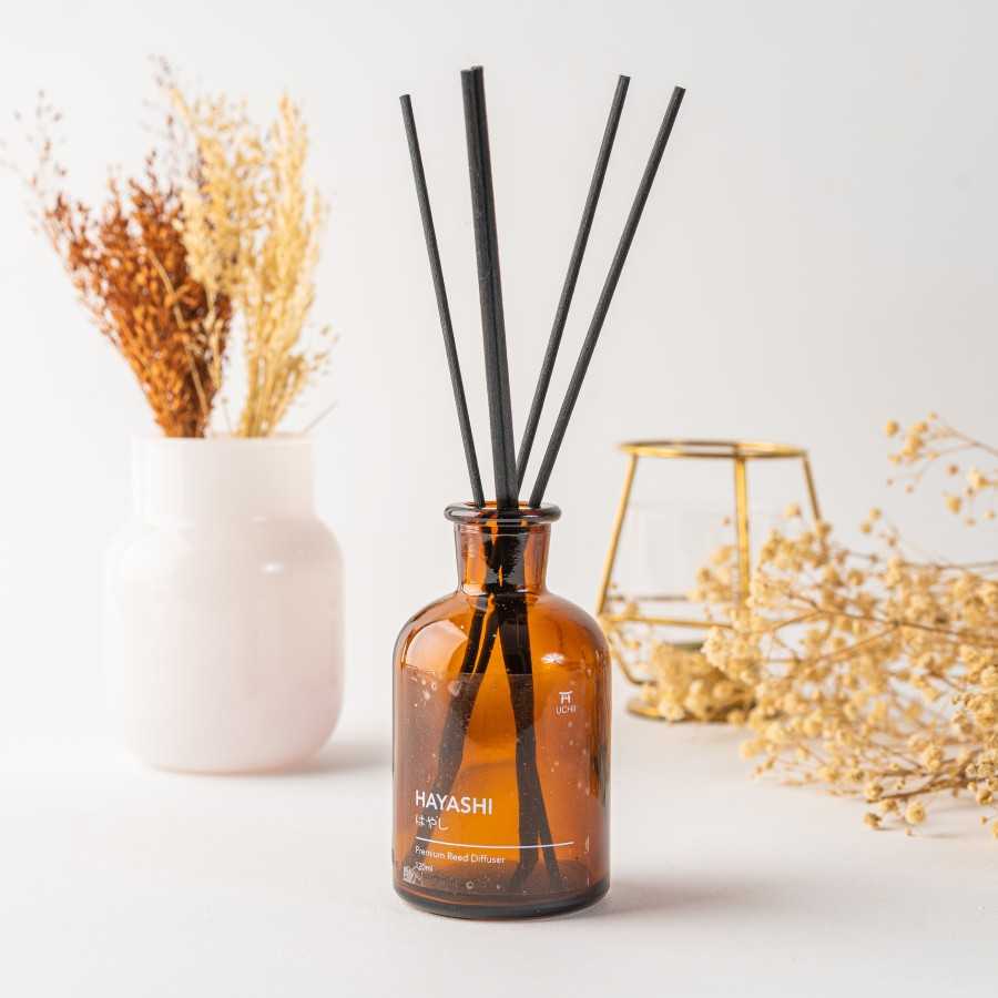 Jual UCHII Glass Woody Diffuser Hayashi | Pengharum Ruangan
