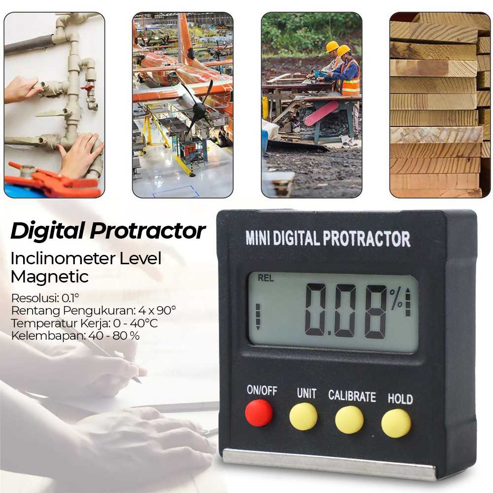 Jual JIGONG Angle Finder Digital Protractor Inclinometer Level