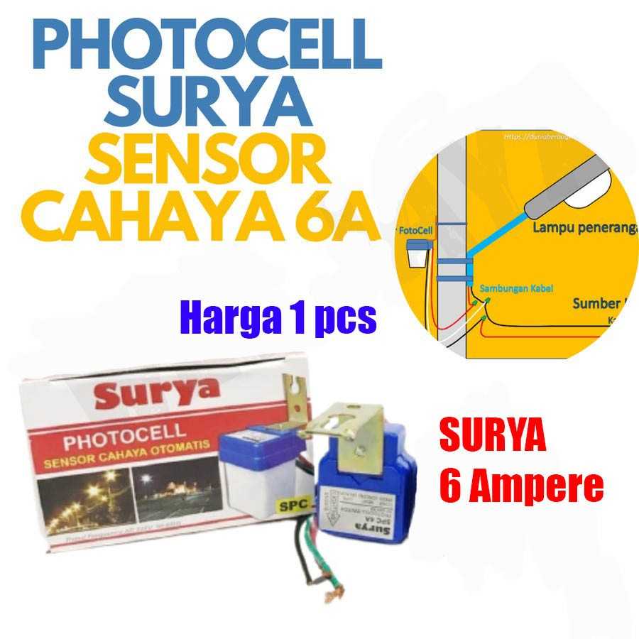 Jual SURYA SPC-111 6A PHOTOCELL SENSOR CAHAYA 6A SENSOR CAHAYA