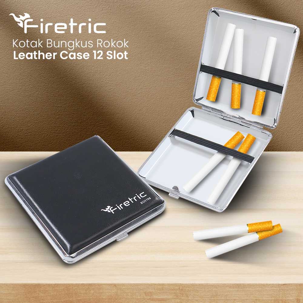 Jual Firetric Kotak Bungkus Rokok Elegan Leather Case 12 Slot