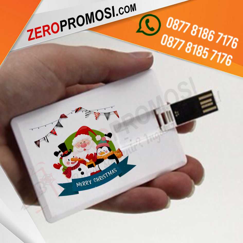 Jual Souvenir Natal Flashdisk Kartu FDCD04 Design Custom | Jakmall.com
