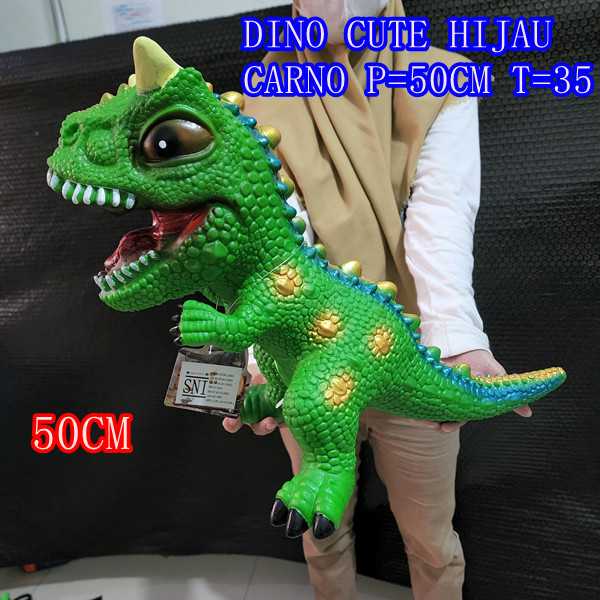 Jual MAINAN CUTE DINOSAURUS JUMBO 50CM DINOSAUR KARET LUCU
