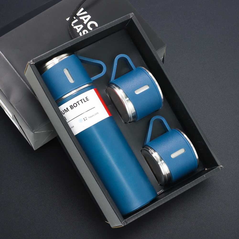 Jual VIELENTE Botol Minum Termos Stainless Steel 450ml dengan 3