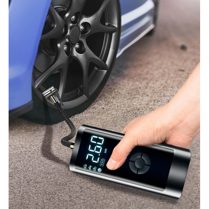 Jual EAFC Pompa Ban Mobil Elektrik LCD Display Inflator Portable