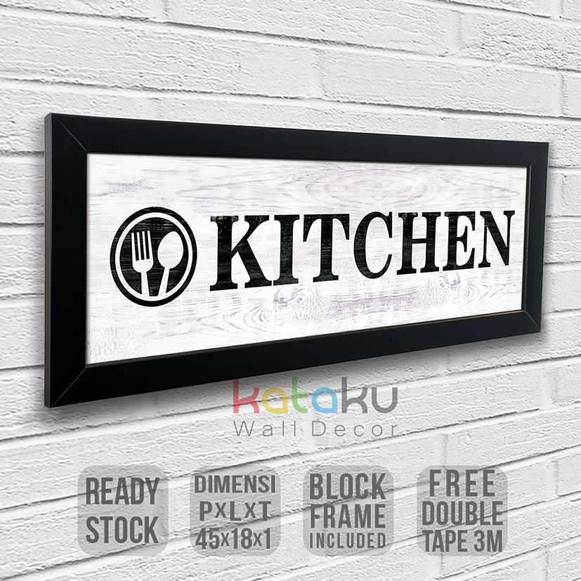 Jual Papan Tanda Tulisan Kitchen Sign Wall Decor Hiasan Dinding