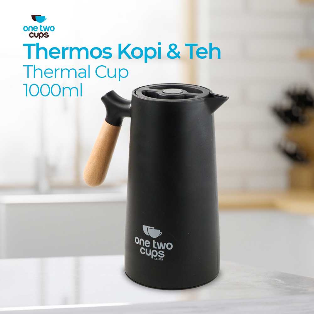 Jual One Two Cups Teko Termos Air Panas Vacuum Jug Flask 1L