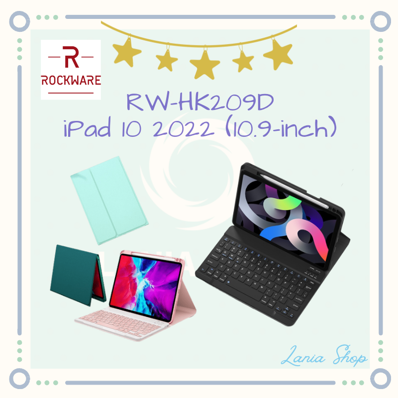 Jual ROCKWARE RW-HK209D - Smart Keyboard Case iPad 10 2022