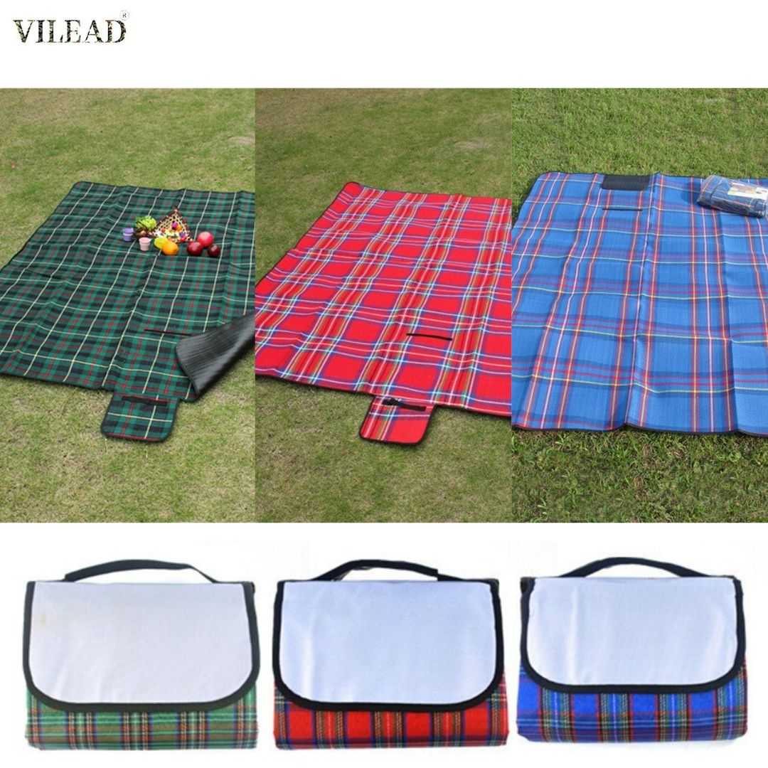 Jual VILEAD Tikar Lipat Matras Camping Piknik Waterproof Mat