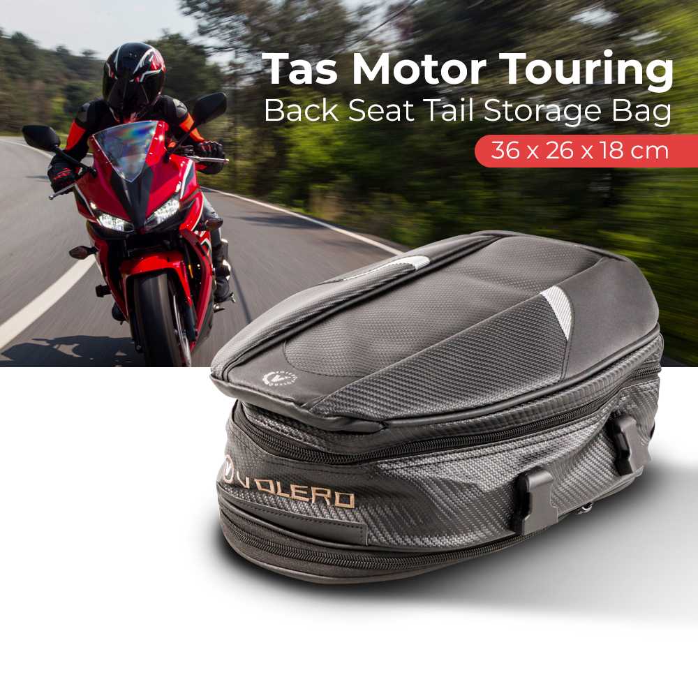 Jual OTOHEROES Tas Motor Touring Back Seat Tail Storage Bag PU